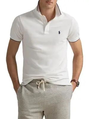 Polo Ralph Lauren Classic Fit Cotton Piqué Polo - White/white