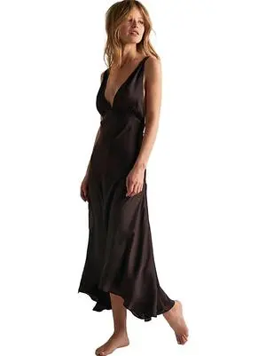 Free People Intimately Show Business Midi Slip - Umbra
