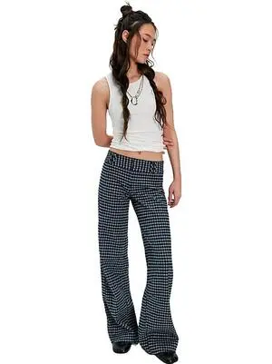 Free People Time Flies Clean Trousers - Black Combo