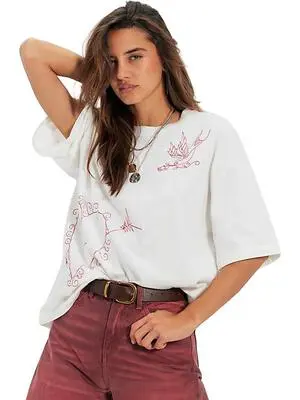 RAGABOND Ragabond More Amore Embroide Tee Ivory Combo