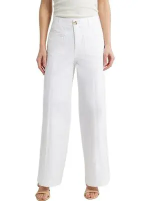 WIT & WISDOM Skyrise Patch Pocket Wide Leg Pants