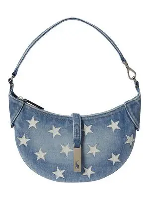 Polo Ralph Lauren Polo Id Star Print Denim Shoulder Bag - Helena Wash