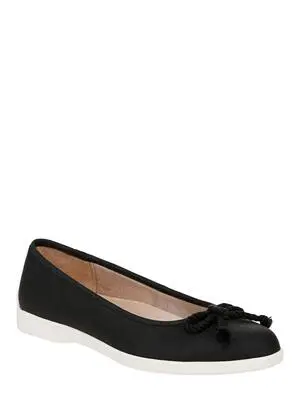LIFESTRIDE Ballerina Flat With Cushioned Footbed Black