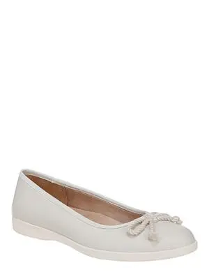 LIFESTRIDE Ballerina Flat With Cushioned Footbed Cloud White