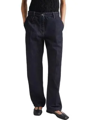 JIL SANDER Pleated Straight-leg Jeans - Magnet