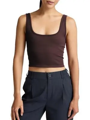 Beyond Yoga Keep It Cool Seamless Crop Tank - Iced Mocha