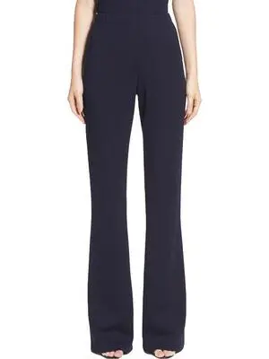 St. John Collection Kasia Milano Knit Bootcut Pants - Navy