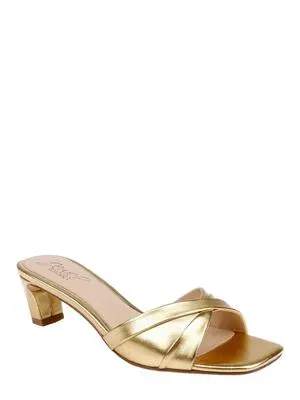 Badgley Mischka Paris Slide Sandal - Gold Metallic