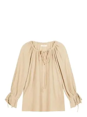 BY MALENE BIRGER Rose Weave Blouse - Dark Sand