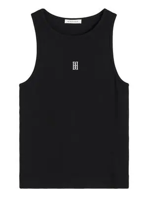 BY MALENE BIRGER Amanias Organic Cotton Tank Top - Black