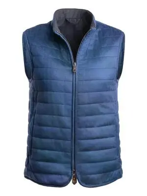 Kiton Reversible Gilet - Blue