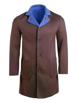 Kiton Reversible Cashmere Coat - Brown