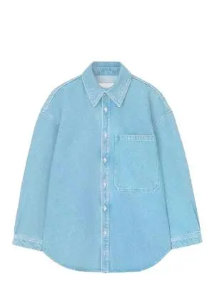 Nanushka Pocket Denim Shirt - Blue