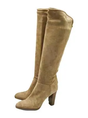 Loro Piana Suede Knee-high Boots - Neutrals