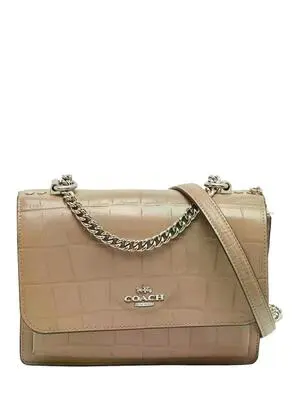 COACH® Klare Croc-embossed Crossbody Bag - Neutrals