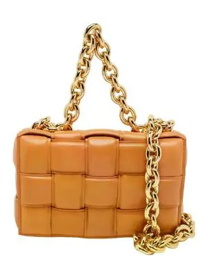 BOTTEGA VENETA Cassette Chain Leather Shoulder Bag