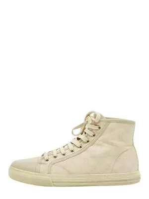 Gucci Gg Supreme Hi-top Sneakers - Neutrals