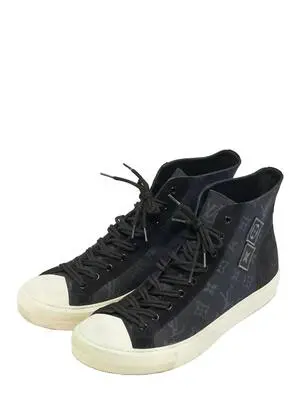 LOUIS VUITTON Tattoo Monogram Toe-cap Sneakers - Blue