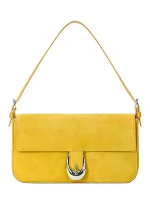 Staud Harlow Leather Shoulder Bag - Yellow