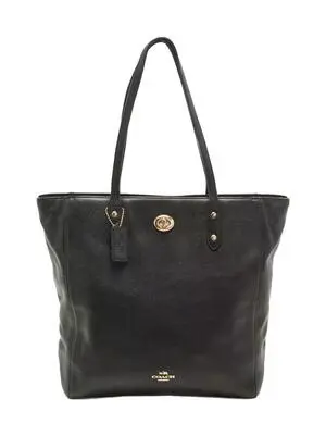 COACH® Leather Tote Bag - Black
