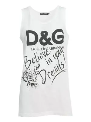 Dolce & Gabbana Logo-print Tank Top - White