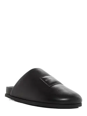 Givenchy Label Mule Flats - Black