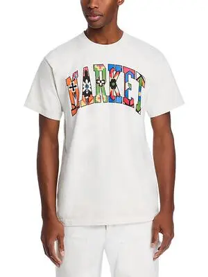 MARKET Floral Arc Logo T-shirt - Ecru