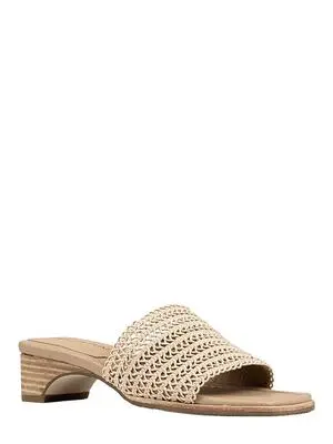 DONALD PLINER Clodie Woven Mules - Sand