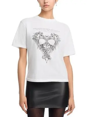 Aqua X Wuthering Heights Kissing Skull Tee Exclusive - White