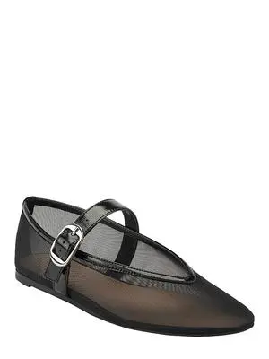 MARC FISHER LTD. Godina Mary Jane Flats - Black