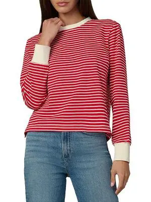 Joe's Jeans Long Sleeve Easy Tee - Cherry Red