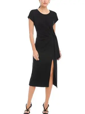 Fifteen Twenty Marisa Side-knot Midi Dress - Black