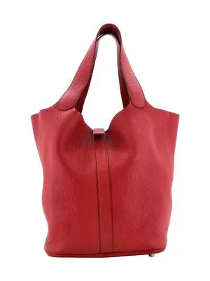 HERMES Picotin Lock Bag Clemence Gm - Rouge Garance