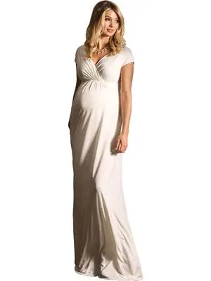 TIFFANY ROSE MATERNITY Francesca Maternity Maxi Dress - Ivory