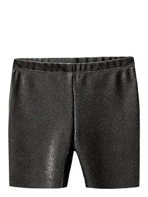 CITY THREADS Printed Bike Shorts - Black Sparkly Shimmer