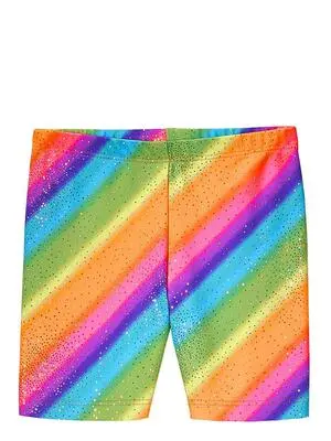 CITY THREADS Printed Bike Shorts - Rainbow Sparkle