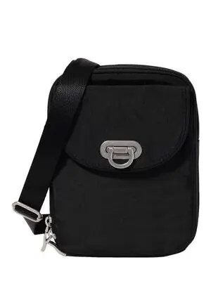 BAGGALLINI Coastal Flip Lock Venture Crossbody Black