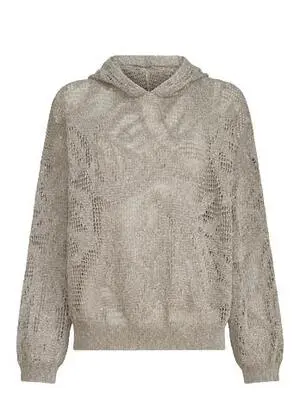Brunello Cucinelli Water Lilies Knit Sweater - Mud