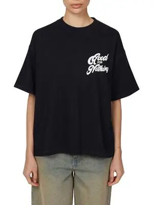 GOOD FOR NOTHING Oversized T-shirt - Black