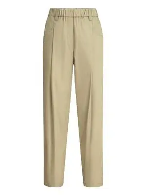 Brunello Cucinelli Poplin Trousers - Khaki