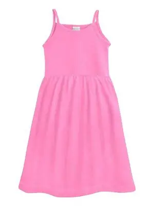 CITY THREADS Organic Cotton Empire Waist Camisole Dress - Medium Pink