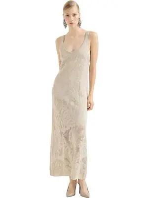 Brunello Cucinelli Sleeveless Maxi Dress - Beige