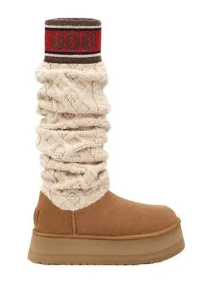 UGG Classic Sweater Letter Tall Boot - Chestnut