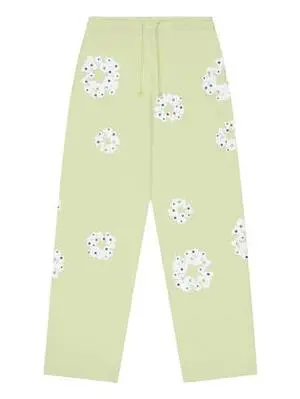 DENIM TEARS Rhinestone Cotton Wreath Sweatpants - Mint