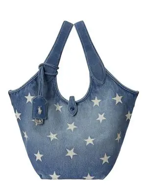 Polo Ralph Lauren Star Print Denim Tote - Christy Wash