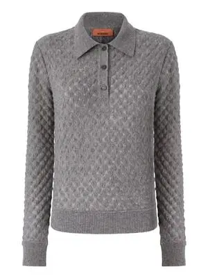 Missoni Cashmere Polo Shirt - Grey