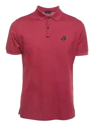 LANVIN Logo-patch Polo Shirt - Red