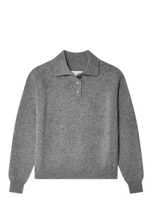 MAISON MARGIELA Fine-knit Polo Shirt - Grey