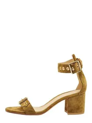 GIANVITO ROSSI Ankle-strap Buckle Sandals - Green
