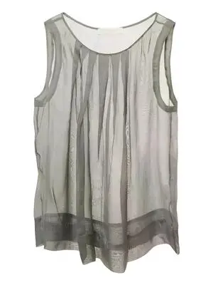 Stella McCartney Sheer Sleeveless Blouse - Grey